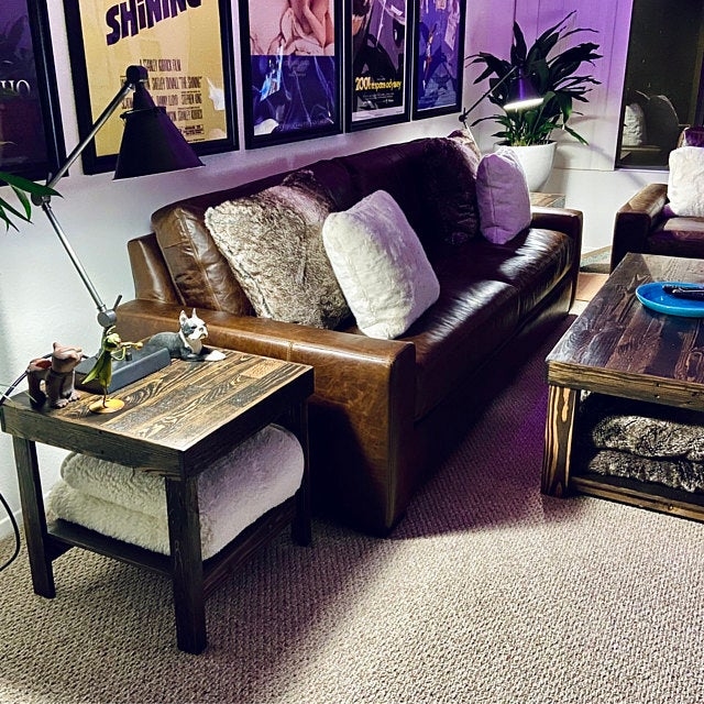 De Soto Reclaimed Wood Coffee Table with Shelf – Kase Custom