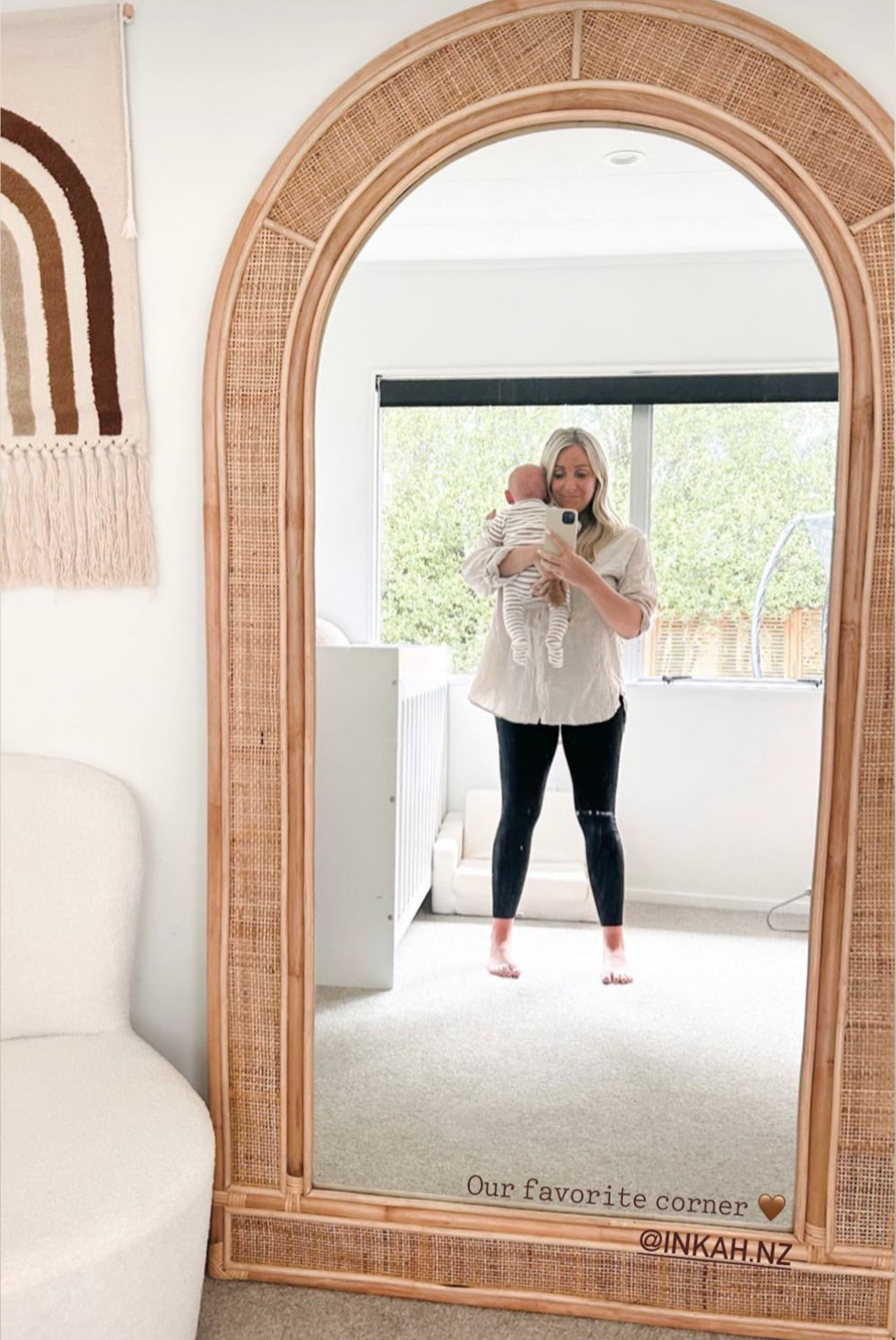 Santorini Full Length Rattan Mirror – Inkah Limited