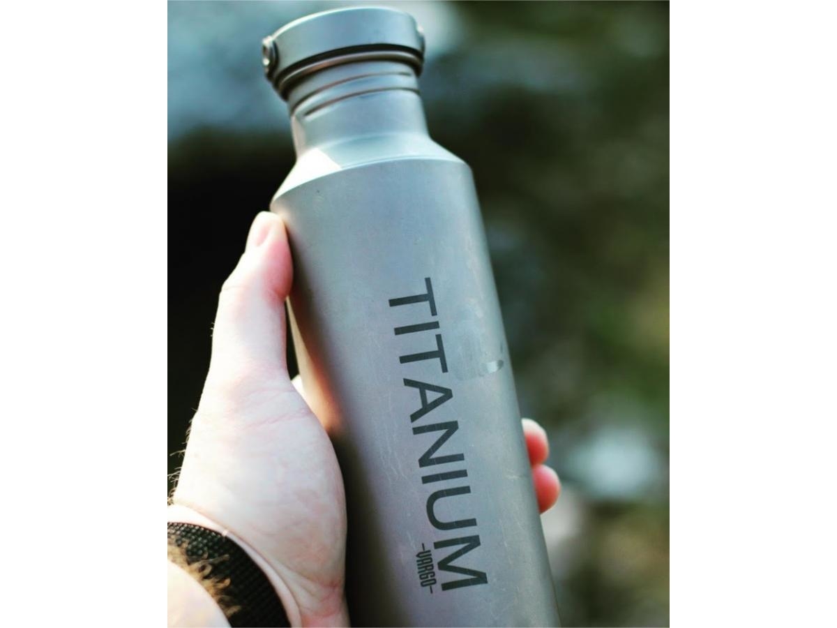 Titanium Water Bottle with Ti Lid | Lightweight – VARGO